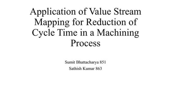 Creating a value stream map A3 | PPT