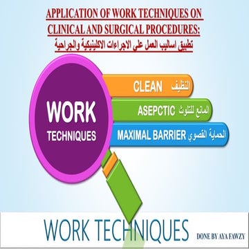 Application of work techniques on clinical and surgical | PDF