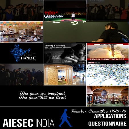 Application Questionnaire Aiesec India Member Committee 2015-16 | PDF
