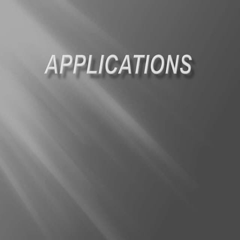 Applications | PPT
