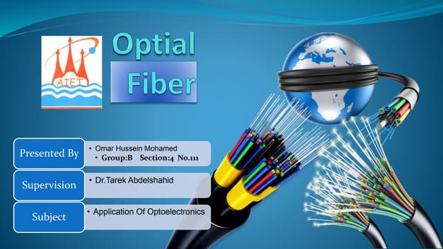 Fiber optics | PPTX