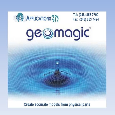 Applications3d Geomagic | PPTX