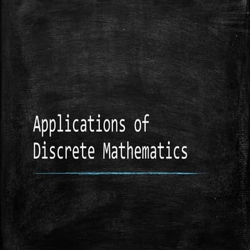 Applications Of Discrete Mathematics | PPT | Free Download