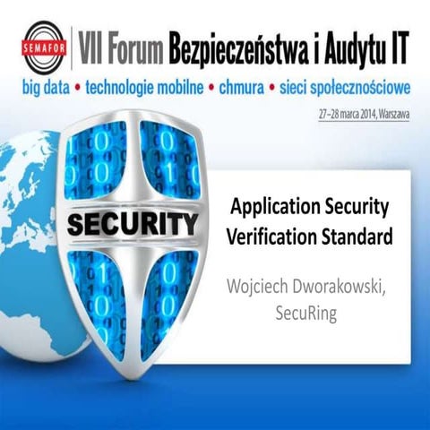 Application security verification standard | PPT