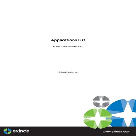 Applications list | PDF
