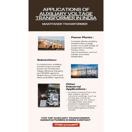 Applications of Auxiliary Voltage Transformer in India.pdf