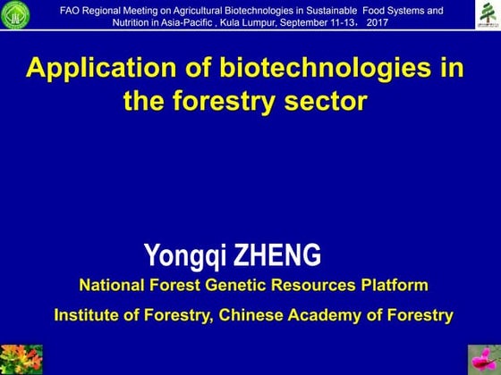 Biotechnology in forestry | PDF