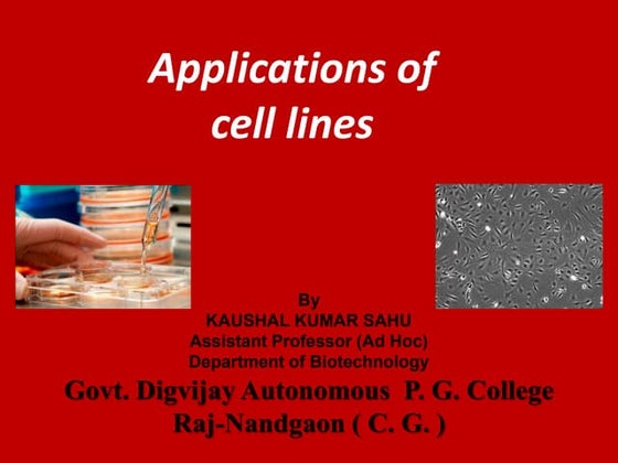 Cell culture and its types | PPT