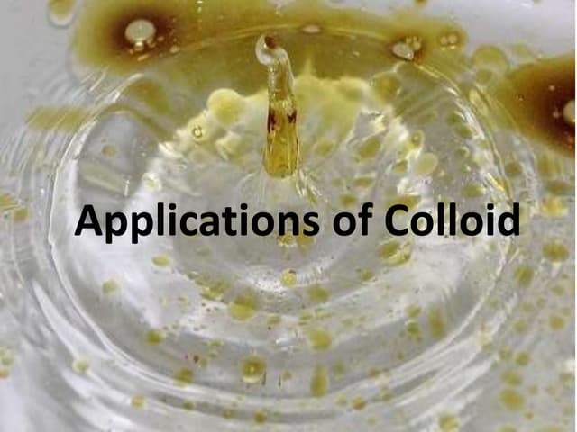 Colloidal system in food | PPT