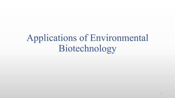 Bacterial & microbial cleaning technology - Explained | PPT