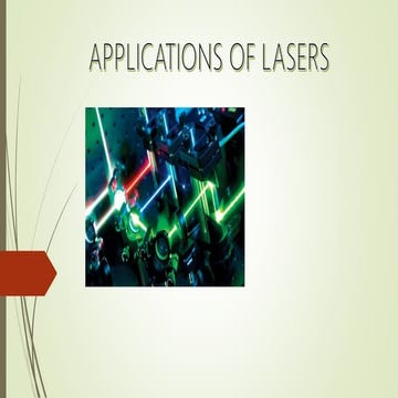 APPLICATIONS OF LASERS.pptx