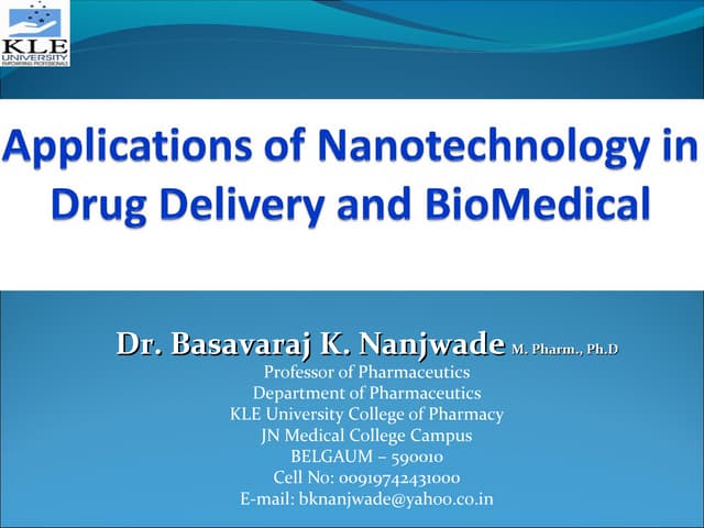 Nanotechnology ppt | PPTX