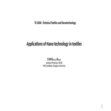 Applications of Nano technology in textiles.pptx