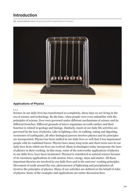 3. importance of physics | PPTX