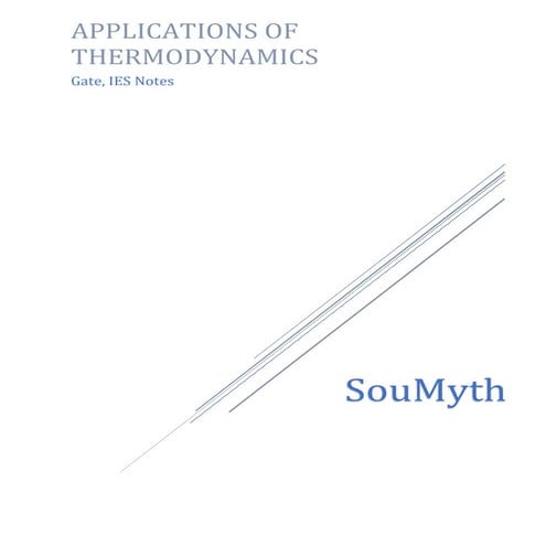 Applications of thermodynamics | PDF
