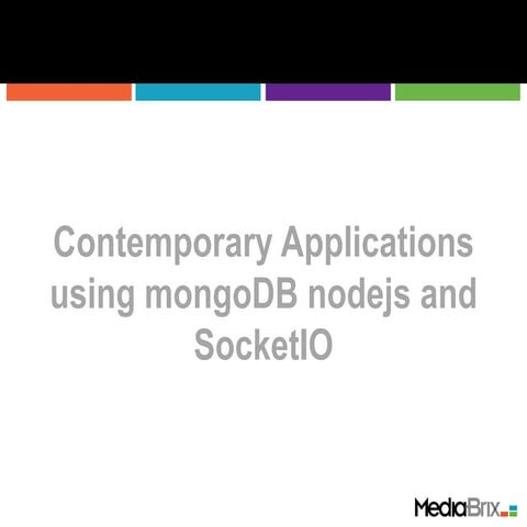 Building Applications Using Mongodb Node Js And