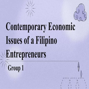 Applied Economics Week 6 (CONTEMPORARY ECONOMIC ISSUES AFFECTING ...