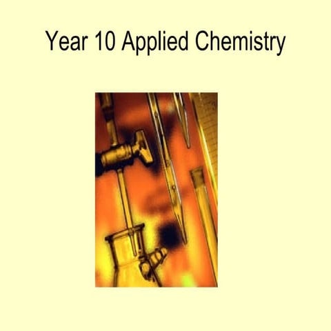 Applied Chemistry | PPT