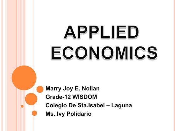 Dlp applied economics 1 22 - 25, 18 | PDF