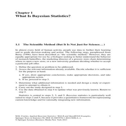 Applied Bayesian Statistics Pdf Cancer Diseases And Conditions