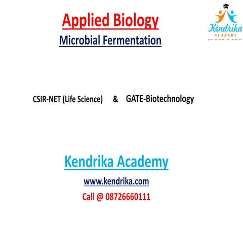 Applied biology for Competitive Exams | PPTX