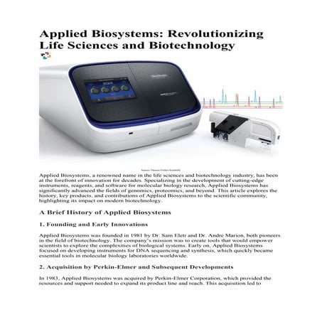 Startup village biotech_innovations | PPT