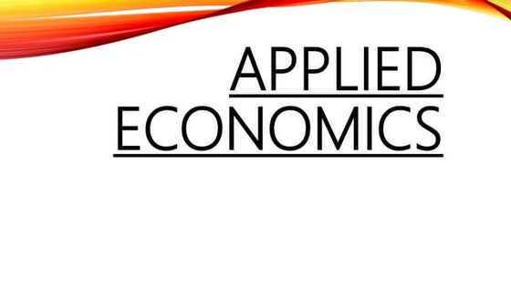 Dlp applied economics 1 22 - 25, 18 | DOCX | Currencies | Economy