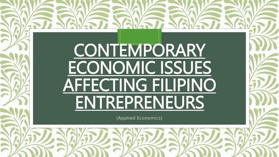 Applied economics module 2 final | PDF | Economy | Business and Finance