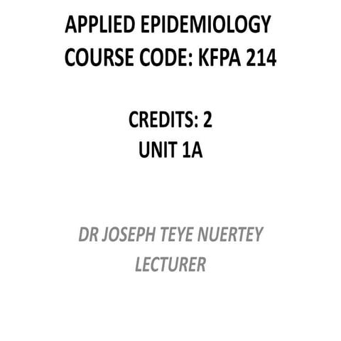 APPLIED EPIDEMIOLOGY UNIT 1A.pptx