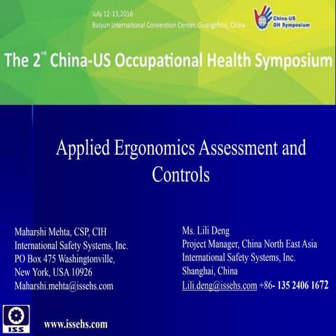 Applied ergonomics Guangzhou china 2016 | PDF