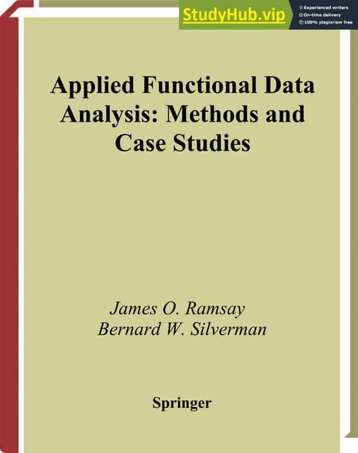 Applied Functional Data Analysis Methods Pdf