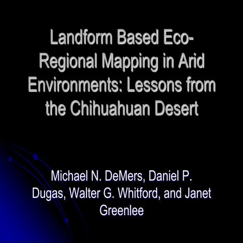 Applied geog 2009 | PPTX