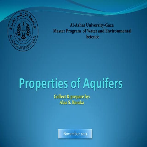 05 groundwater flow equations | PPTX