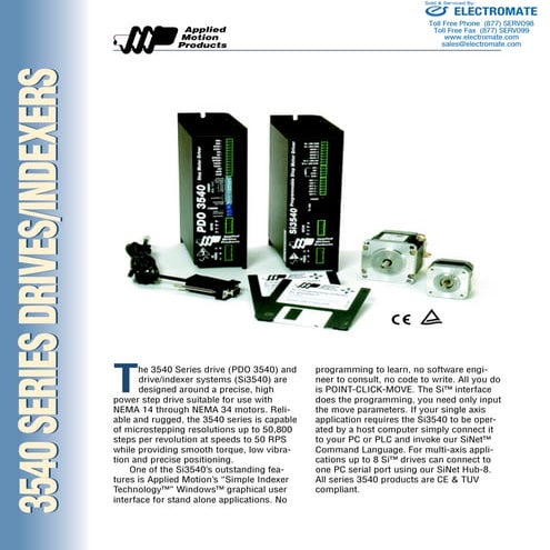 Applied motion products pdo3540 si3540 datasheet | PDF | Computer Peripherals | Computing