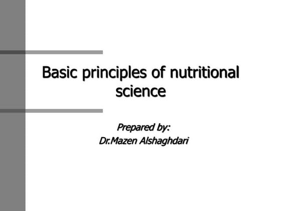 Basic concepts of Nutrition | PPTX