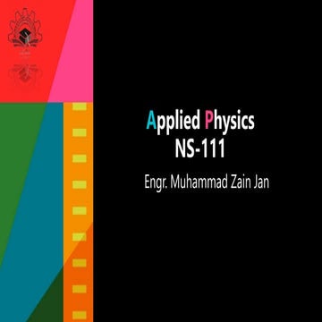 Applied Physics Module 1.pptx