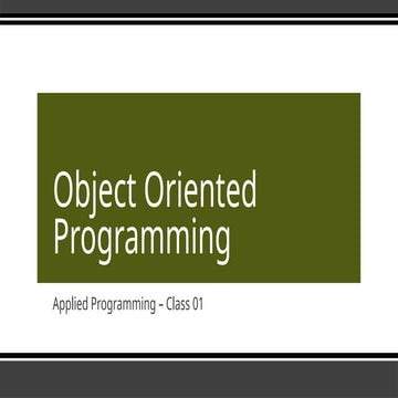PROGRAMMING CS Applied Programming - Class 01.pptx