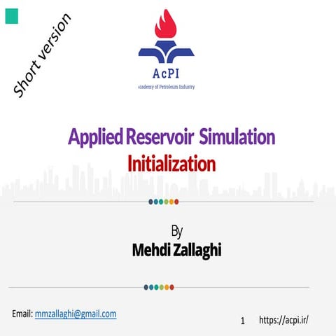 Applied Reservoir Simulation - Initialization.pdf