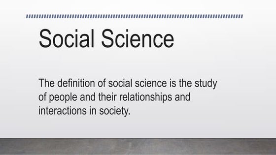 5 branches of social studies | PPT