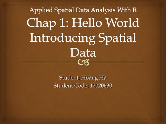 Applied spatial data introducing | PPT Applied spatial data introducing | PPT