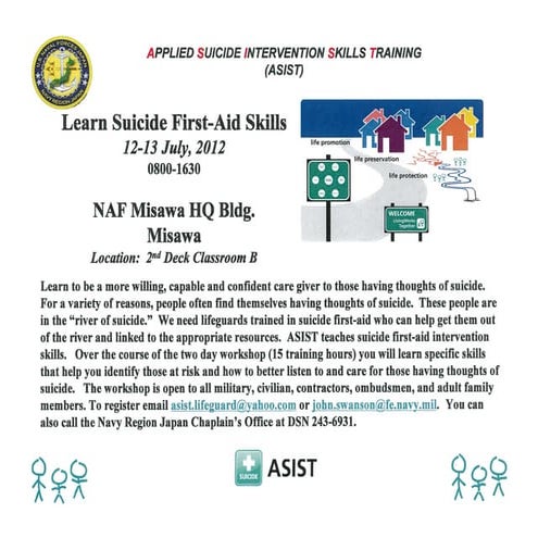 Applied Suicide Intervention Skills Training (ASIST) | PDF