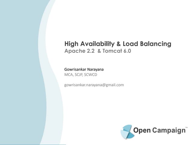 Webapplication Load Balancing Ppt