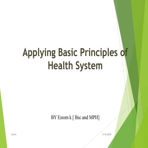 Apply Basic Principle of Health System.pptx