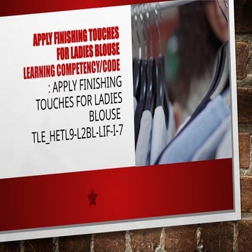 TLE 8 BASIC HAND STITCHES | PPTX