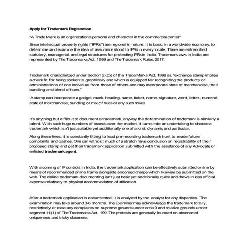 Intellectual property-Trademark | PPTX