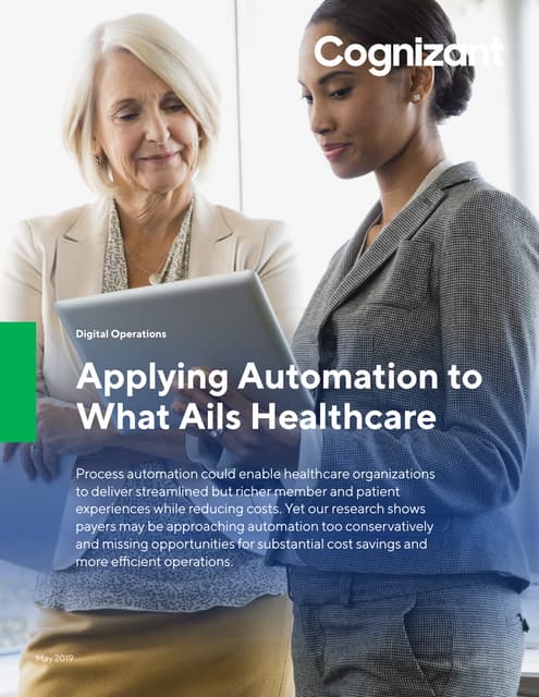 Applying Automation to What Ails Healthcare | PDF Applying Automation to What Ails Healthcare | PDF