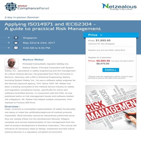 ApApplying ISO14971 / IEC62304 / IEC62366-1 A Practical Guide On How To ...