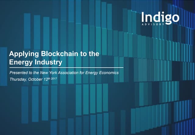 Blockchain use cases in energy sector | PPTX