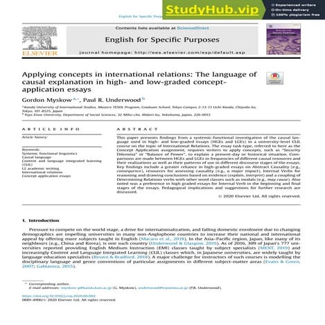 Applying Concepts In International Relations The Language Of Causal ...