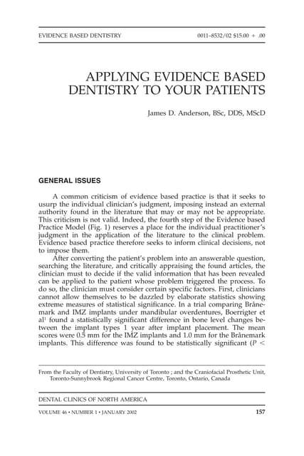 Levels of clinical significance | PPTX | Dental Health | Diseases and ...